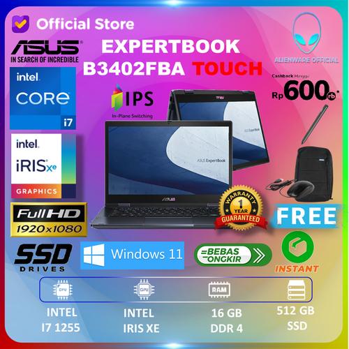 Promo ASUS EXPERTBOOK B3 FLIP B3402FBA 2IN1 TOUCH I7 1255 40GB 1TB 14 ...