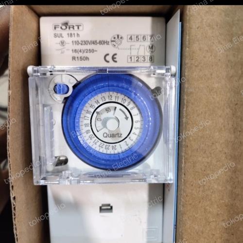 Jual Timer Analog SUL181H FORT 220v Din Rail / Timer Din Rail Analog ...