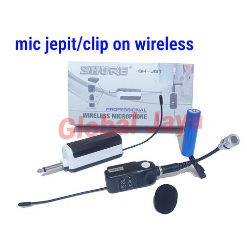 Jual mic clip on wireless sh jq1 mic jepit tanpa kabel mic imam ...
