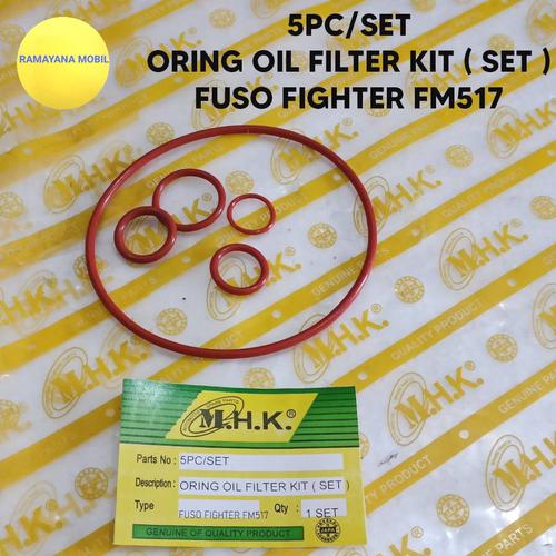 Jual Oring Oil Filter Kit Set 6D 14 Mitsubishi Fuso Fighter FM517 ...