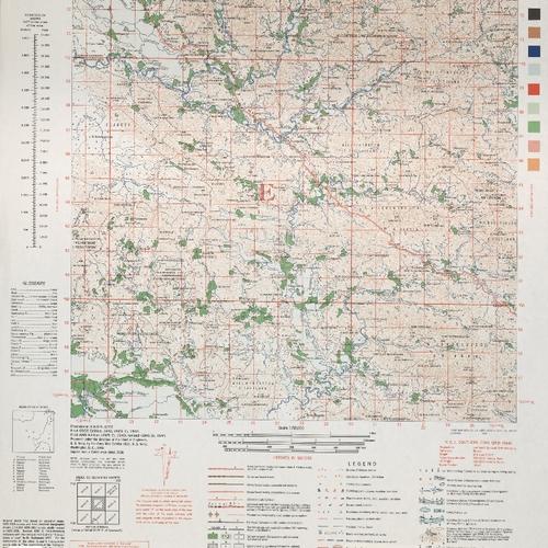 Jual Peta Topografi / Kontur Original Boeatan US Army 1944 ~ 45 - Kota ...