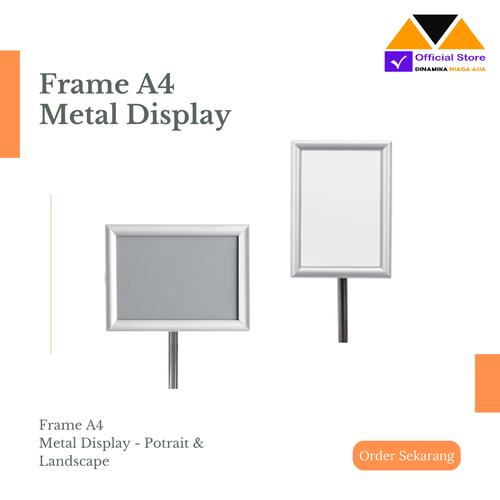 Jual Frame Tempat Poster Promosi Bahan Metal Display A4 Ukuran ...