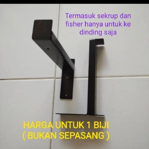 Jual siku besi ambalan kuat bracket besi hollow rak siku ambalan - 50 ...
