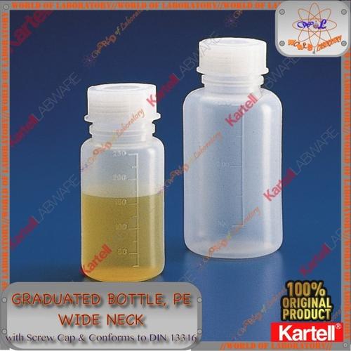 Jual KARTELL Graduated Bottle 500mL, PE, Wide Neck, with Screw Cap - Jakarta Barat - WORLD of ...