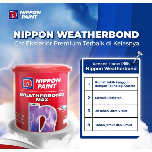 Jual CAT NIPPON WEATHERBOND MAX 2,5 LITER / WARNA BRILLIANT WHITE ...