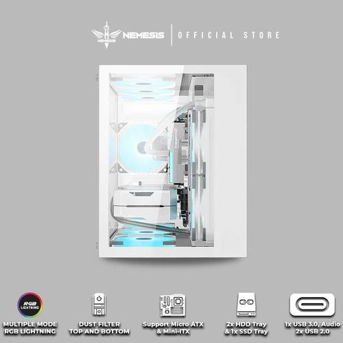 Jual NYK Nemesis T75 Titans Casing Komputer M ATX Include 1Fan - Casing ...