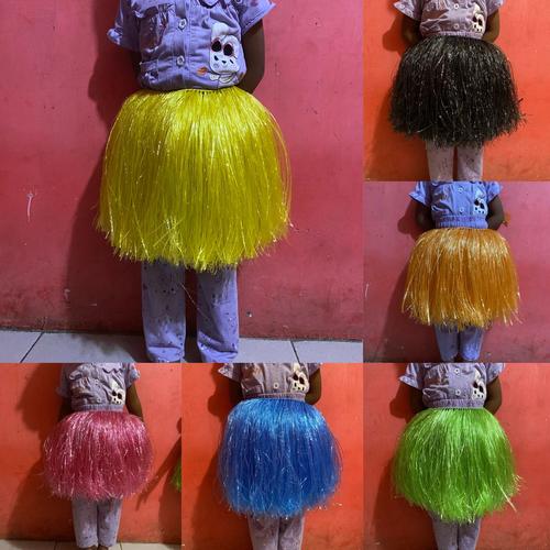 Jual Rok rumbai tali rafia anak TK cocok untuk tari pentas asli adat ...
