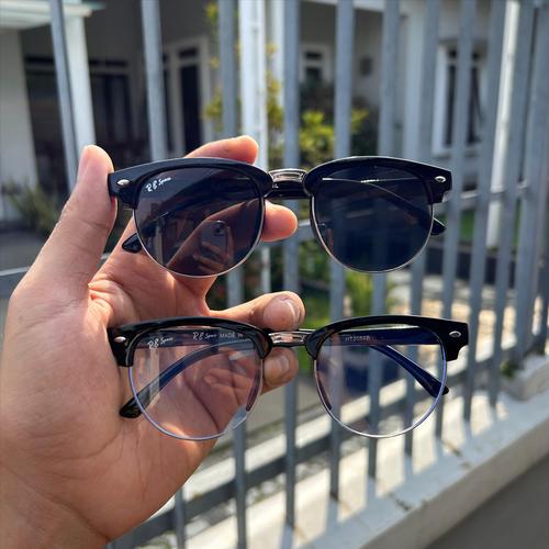 Jual KACAMATA CLUBMASTER GAYA HITAM / ANTI RADIASI BLUERAY - HT205 ...