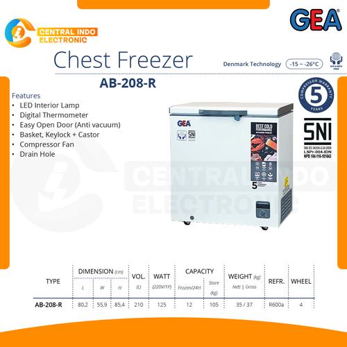 Jual GEA Chest Freezer AB-208 R 210 Liter Freezer Box - Kota Tangerang ...