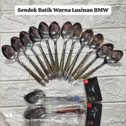 Jual Sendok Makan Motif Batik Warna Stainless Lusinan isi 12 pcs ...