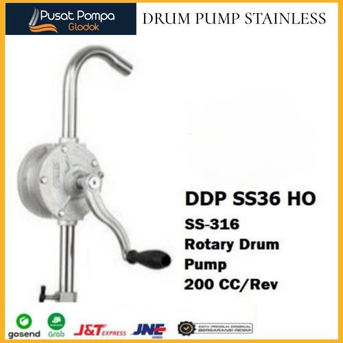 Jual SS-316L Rotary Hand Operated Drum Pump DDP SS36 HO-1" - Jakarta Barat - Pusat Pompa Glodok ...