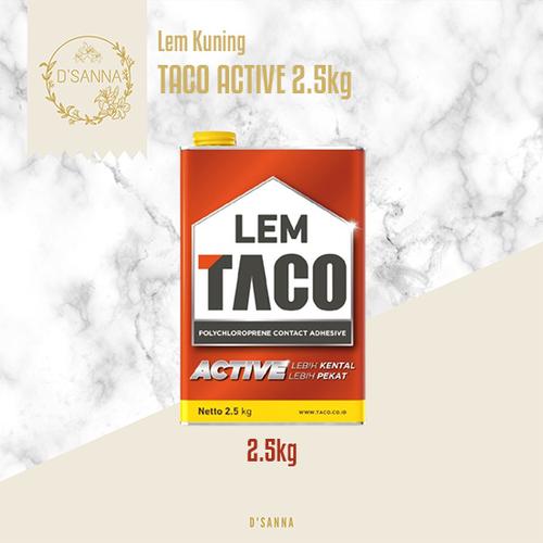 Jual Lem TACO Active / Lem Kuning Serbaguna / Lem HPL Vinyl 2,5 KG ...
