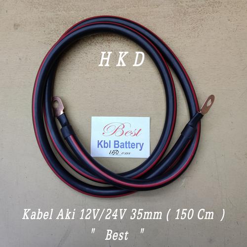 Jual KABEL BATTERY AKI / ACCU MOBIL 35MM - 24V ( 150 CM ) " BEST ...