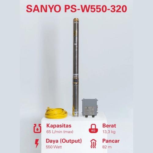 Jual Pompa Air Submersible Sanyo 0,75 HP 550 W PSW-550-320 + Kabel 30 M - Jakarta Pusat - Sumber ...