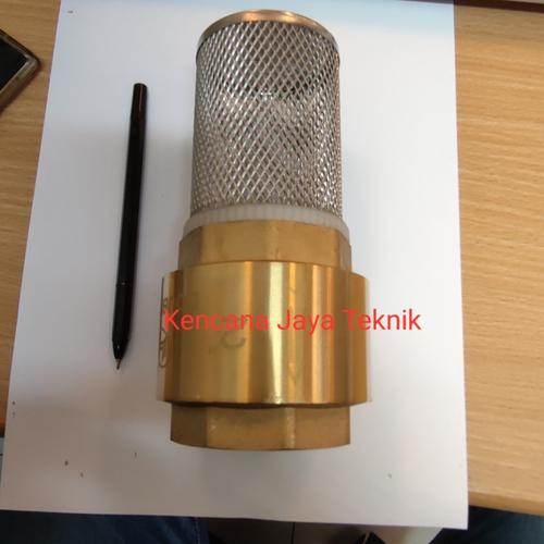 Jual Foot Valve Kuningan / Tuzen Klep Bronze Drat 2 1/2" inch DN40 ...