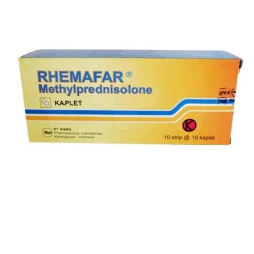 Jual RHEMAFAR 4MG BOX ISI 100 TABLET/METHYL PREDNISOLONE/ANTI INFLAMASI ...