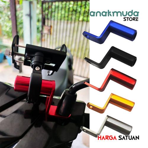 Jual Breket Bracket Spion Dudukan Lampu Tembak Motor Holder Handphone ...