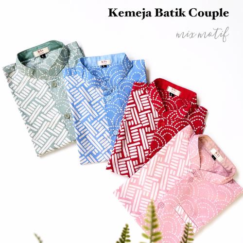 Jual Kemeja batik ayah Anak Hijau Sage pastel - Biru Muda, Xs anak ...