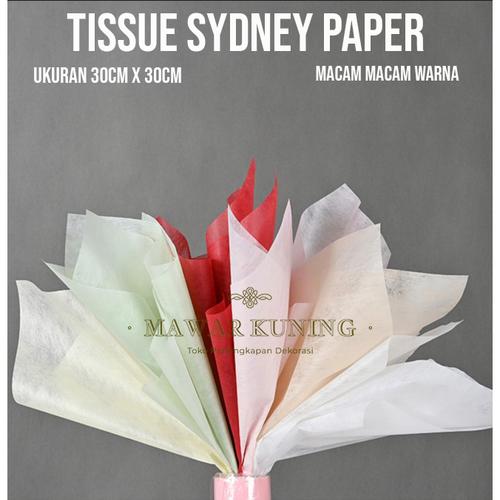 Jual [ 40 Lembar ] Tissue Sydney Paper 30 CM x 30 CM / Kertas Tissue ...