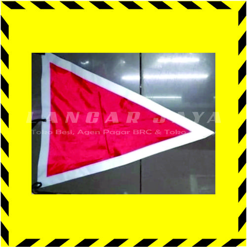Jual Bendera Flagman / Bendera Segitiga Safety / Bendera Safety - Kab ...