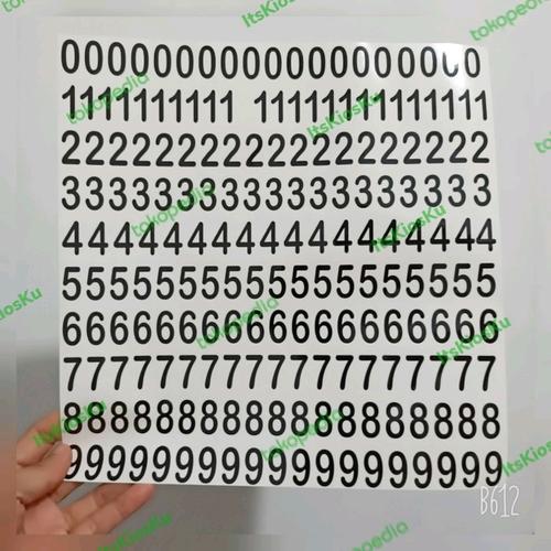 Jual Stiker balon pvc angka 25cmx25cm - 15cmx15cm - Kab. Tangerang ...
