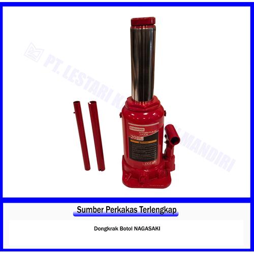 Jual Hydraulic Bottle Jack / Dongkrak Botol RRC 20 Ton Merk NAGASAKI ...