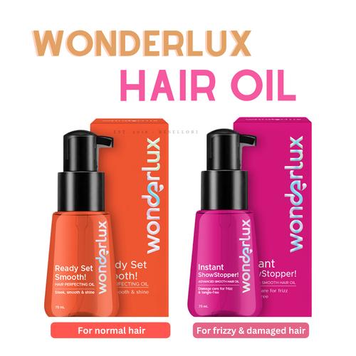 Promo WONDERLUX HAIR OIL 75 ML (For Normal / Frizzy & Damaged Hair ...