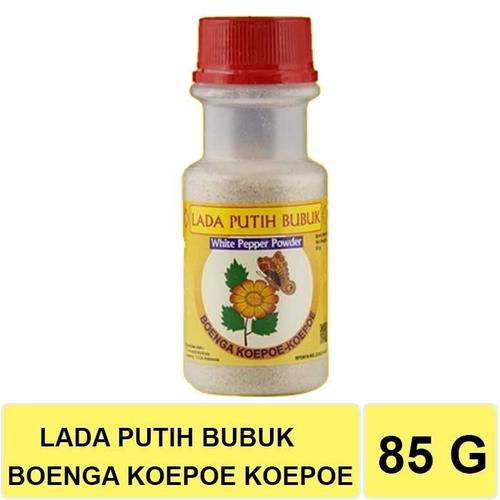 Jual LADA PUTIH BUBUK BOENGA KOEPOE KOEPOE / BUNGA KUPU KUPU 85GRAM ...