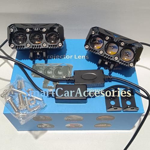 Jual Lampu Tembak Mini Projie Led 2 Mata Led 3 Mata Putih Kuning U ...