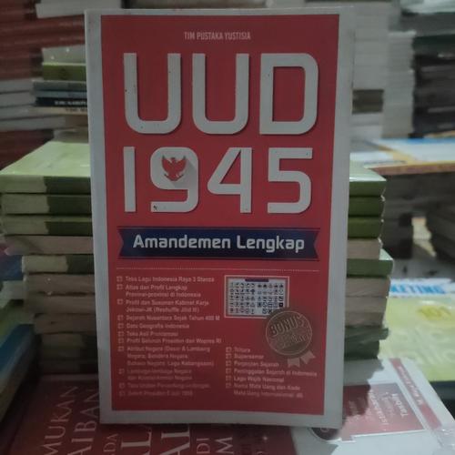 Jual buku uud 1945 amandemen lengkap bonus Poster Rambu Lalu lintas - Kota Yogyakarta - Raja ...