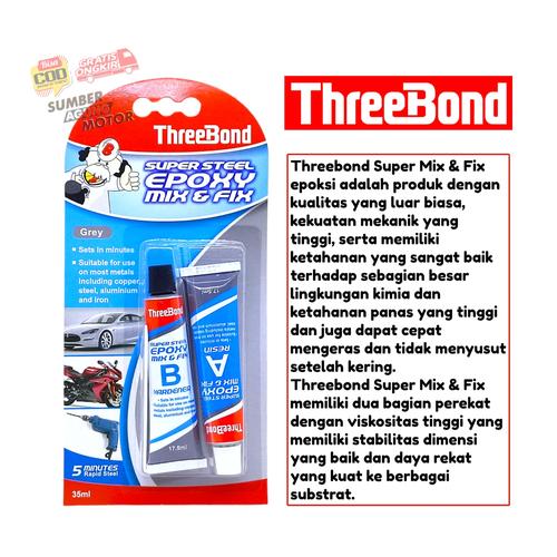 Jual THREEBOND LEM BESI EPOXY RAPID SUPER STEEL 35 ML - Kab. Magelang - Sumber Agung Motor ...