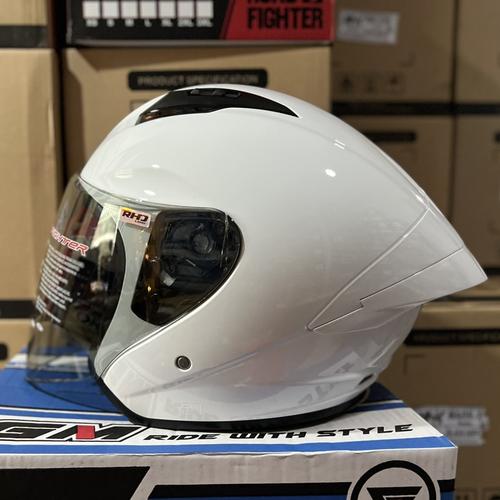 Jual HELM NHK N1 MAX SOLID ALL WARNA SINGLE VISOR HALF FACE - BLACK ...