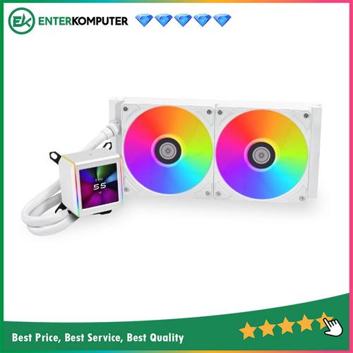 Promo LIAN LI GALAHAD II LCD 280 WHITE 2.88” IPS LCD Screen - AIO CPU COOLER Cicil 0% 3x ...