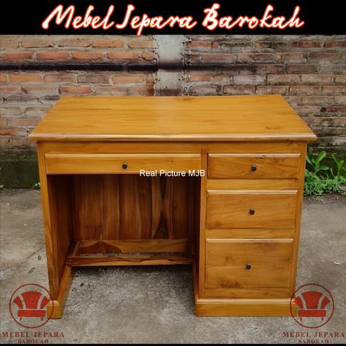 Jual Meja Kantor Guru Meja Kerja Setengah Biro Dengklok Kayu Jati Minimalis - Warna - Kab ...
