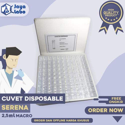 Jual Cuvet Plastik/ Cuvet Disposable/ Kuvet Plastik 2,5 ml Makro (Pack ...