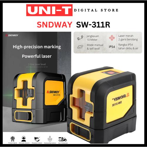 Jual SNDWAY SW-311R - SNDWAY Cross Laser 2 Lines Self Leveling Laser SW ...