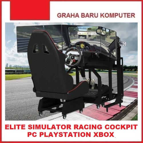 Jual Elite Racing Cockpit Simulator Gaming Seat Kursi PC PS4 PS5 Xbox ...