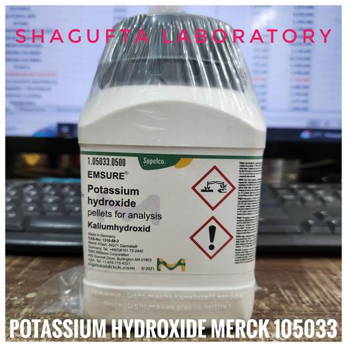Jual POTASSIUM HYDROXIDE 500gr M E R CK 105033 / Kalium Hidroksida ...