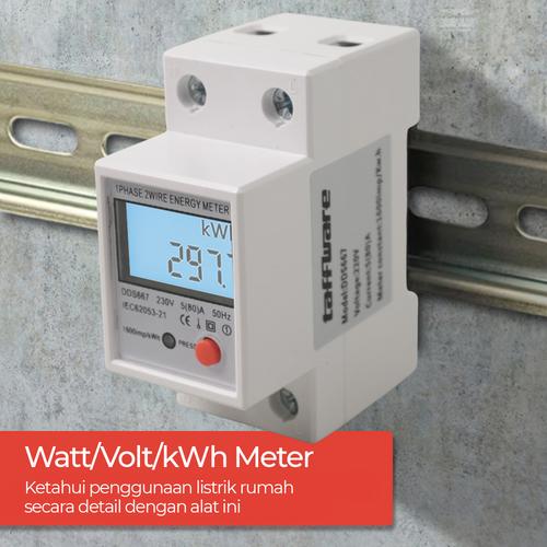 Jual KWH Pengukur Daya Listrik AC 220V Din Rail Watt Rumah 80A Power ...