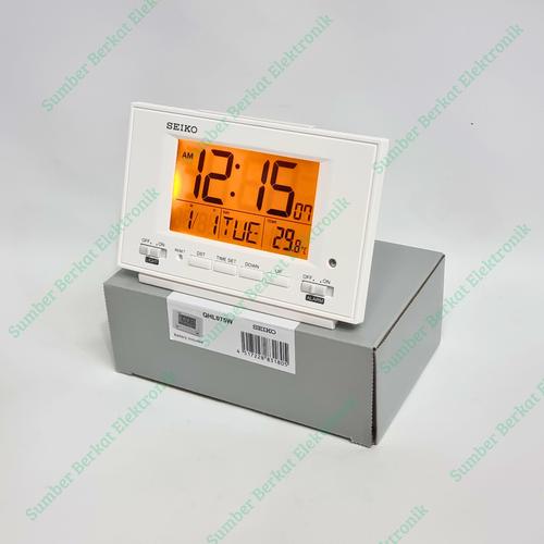 Jual Jam Meja Digital SEIKO - QHL075K - Putih - Jakarta Barat - Sumber ...