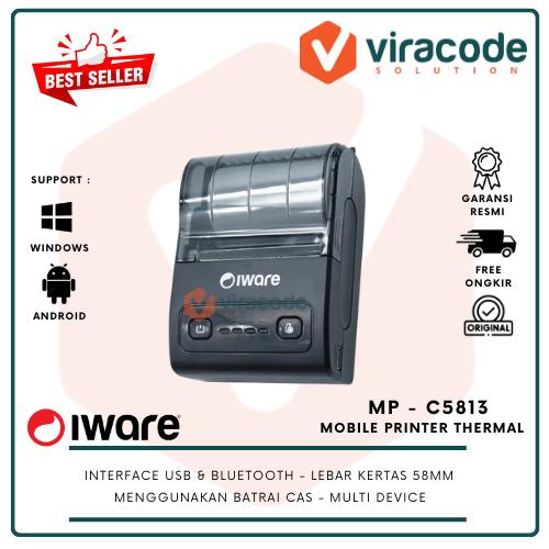 Promo MOBILE PRINTER ANDROID IOS THERMAL IWARE MP-58 KASIR/PPOB 58MM ...