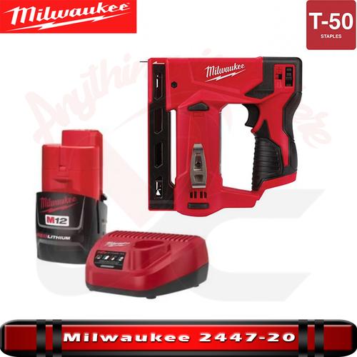Jual Milwaukee 2447-20 M12 Cordless 3/8 Lithium-Ion Crown Stapler Tool ...