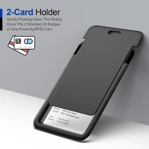 Jual Id Card Holder Name Tag Dorong Frame Id Card Slide Casing Kartu Id ...