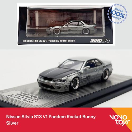 Jual Inno 1/64 Nissan Silvia S13 V1 Pandem Rocket Bunny Silver Inno64 ...