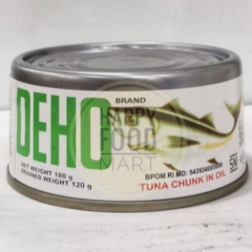 Jual DEHO TUNA IN OIL 180G/TUNA DALAM MINYAK/TUNA KALENG/UMPAN PANCING ...