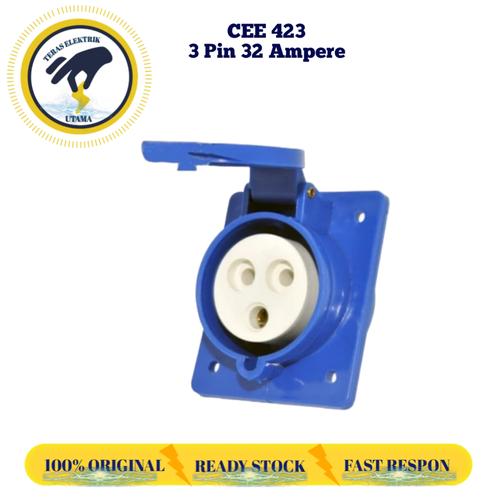 Jual Industrial Socket Panel Mounting Untuk Genset | CEE 423 | 3 P 32 ...