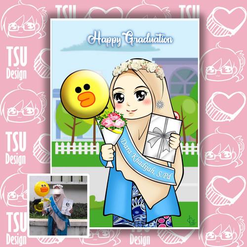 Jual Jasa Desain Grafis - Wisuda (Vector Foto, Karikatur, Anime/manga ...