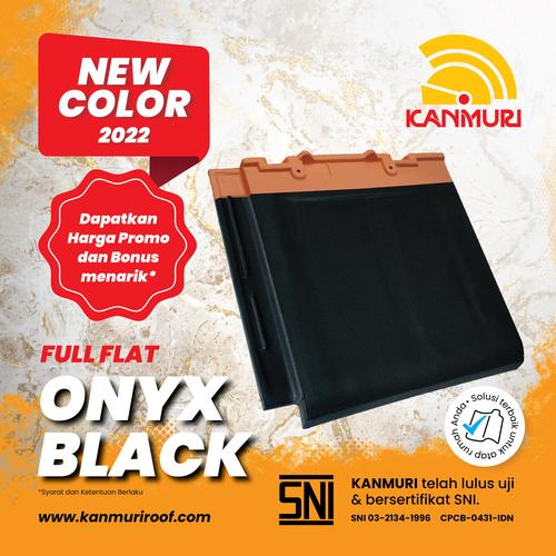 Promo Genteng Keramik Kanmuri Full Flat ONYX BLACK - Jakarta Barat - KANMURI INDONESIA | Tokopedia