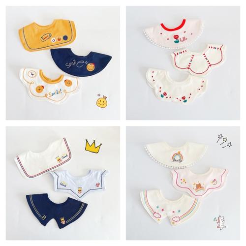 Jual SET IS 3 PCS Bib Baby / Slabber Alas Lap Liur Bayi Lembut Celemek ...