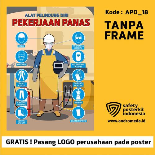 Jual Safety Poster k3: Alat Pelindung Diri Pekerjaan panas - 42x30 cm ...